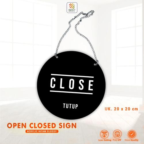 Jual Custom Signage Open Close | Papan Tanda Buka Tutup Toko Print UV ...