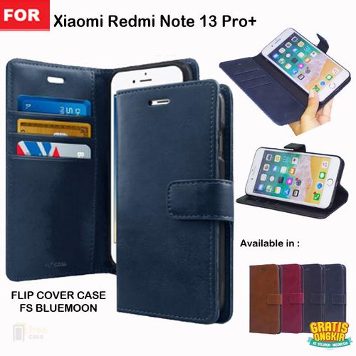 Jual Xiaomi Redmi Note 13 Pro+ Pro Plus Bluemoon Leather Flip Case ...