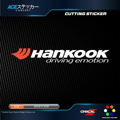 Jual Stiker Mobil Hankook Logo Sticker Cutting Kaca Body - Hitam - Kota ...