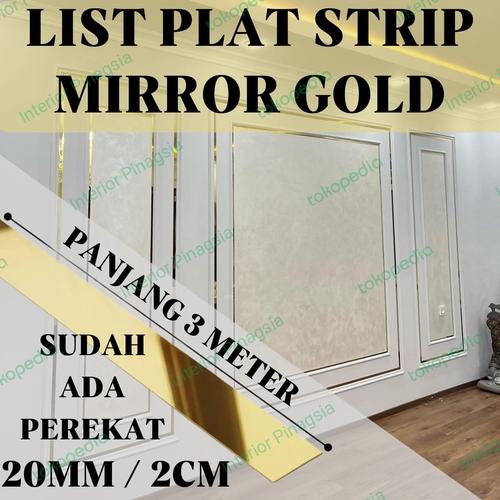 Jual LIST STRIP GOLD /LIST PLAT 20mm X 3m X 8mm - Jakarta Barat ...