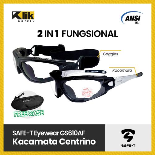 Promo Kacamata Goggle Safety Fashion Safe-T Centrino GS610AF ANSI Z87.1 ...