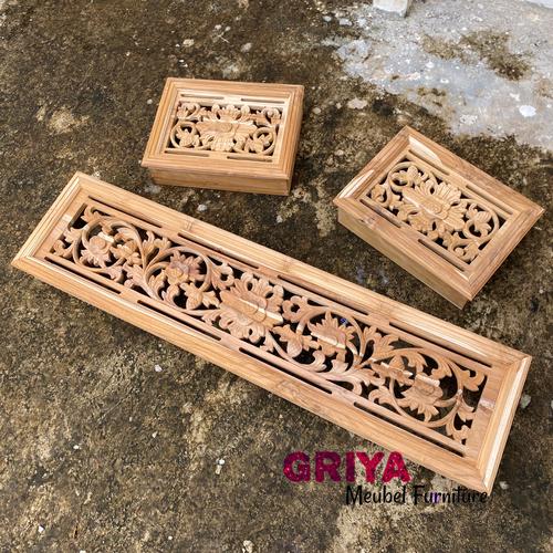 Jual Loster Ukir Kayu Jati - loster jendela dan pintu 1 set - Kab ...