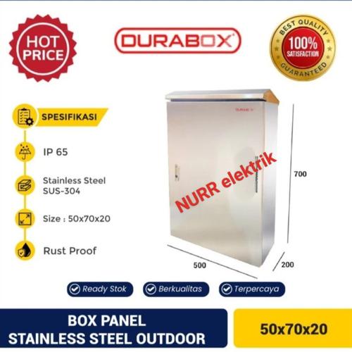 Jual Box Panel Listrik Stainless Steel Outdoor Topi SOW -ST 50x70x20 cm ...