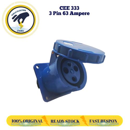Jual Industrial Socket Panel Mounting Untuk Genset | CEE 333 | 3 P 63 ...
