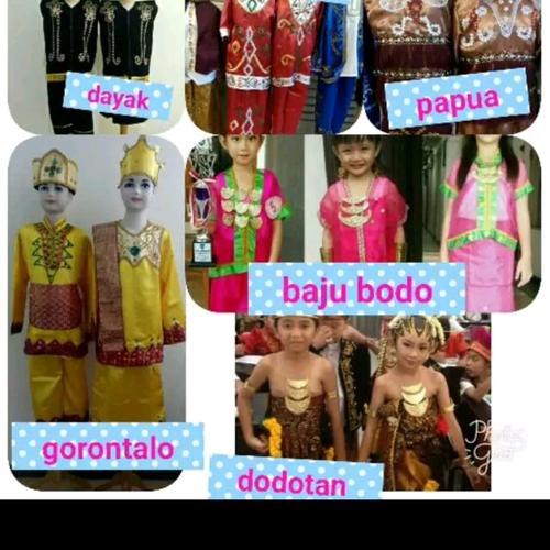 Jual baju adat dodotan kalteng dayak gorontalo papua - dodotan pasang ...