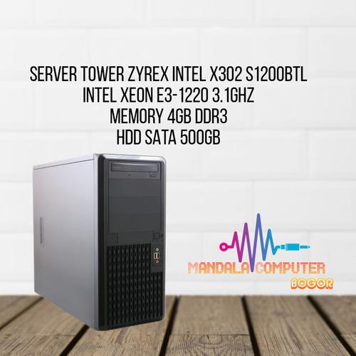 Jual Server Tower Zyrex Intel X302 S1200BTL Intel Xeon E3 1220 3.1GHz - Kota Bogor - Mandala ...