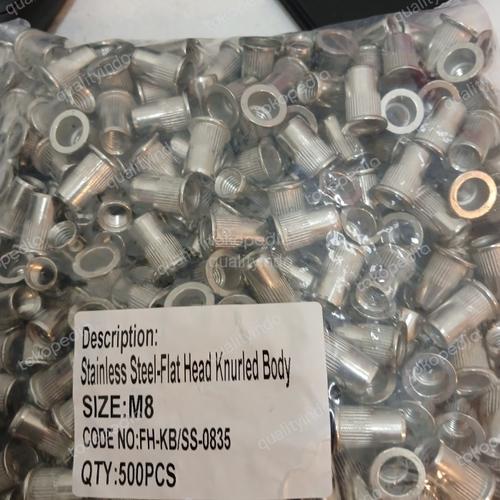 Jual rivet nut m8 stainless.mur rivet nut m8 ss 304.nut rivet m8 ...