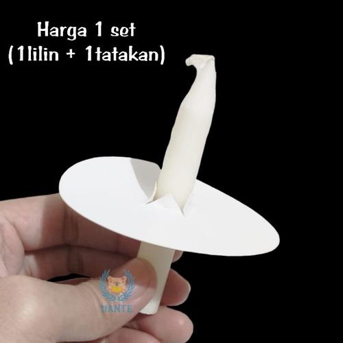 Jual Lilin putih 1 set (1lilin + 1tatakan) - Lilin Paskah - Lilin Natal - Jakarta Barat - Dante ...