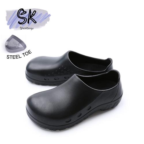 Promo Sepatu Dapur/Chef Kualitas Anti Slip Ujung Besi 106 - 44 ...