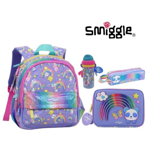 Jual Smiggle Tas Anak Backpack PAUD TK Sekolah Luncbag Botol Rainbow ...