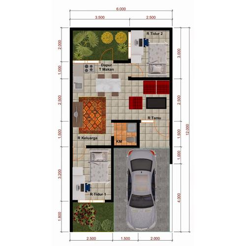 Jual Inspirasi model denah rumah paket minimalis free revisi - Kab ...