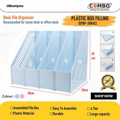 Jual Plastic Box Filling 4 Tier / Box File Plastik / Dokumen Box Rakit ...