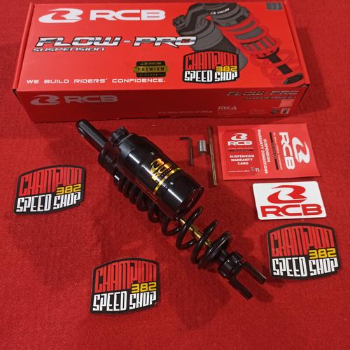 Jual Shock Shockbreaker RCB Racing Boy Flow Pro Black 330mm Beat FI ESP ...