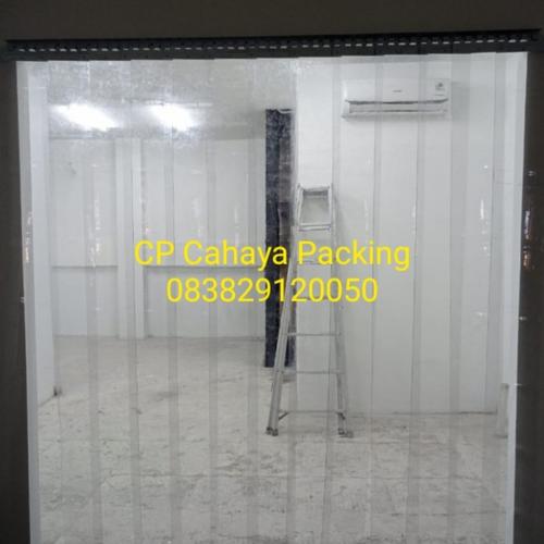 Jual Tirai plastik pvc curtain transfaran tinggal pasang T.420cm x L ...