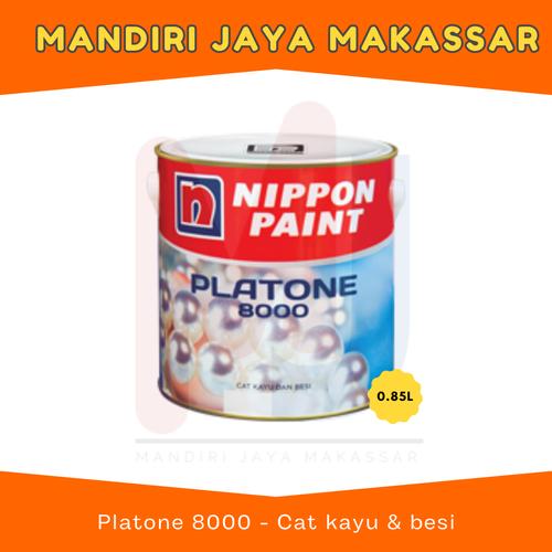 Jual Platone 8000 Nippon Paint Cat Minyak Kayu Besi 0.85L - Matt Black ...