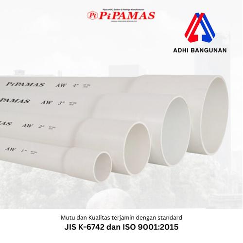 Jual pipa pvc pipamas aw putih 1/2, 3/4, 1, 2, 3, 4 inch - 1/2" - Kota ...