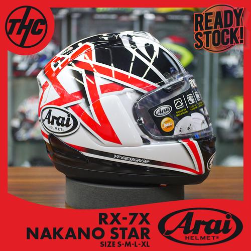 Jual ARAI RX-7X NAKANO STAR WHITE RX7X FULL FACE HELM 56 DESIGN ...