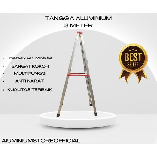 Jual TANGGA / TANGGA LIPAT / BAHAN ALUMINIUM / UKURAN 3 METER - Kota ...