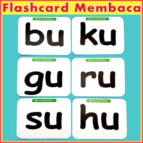 Jual Ready Flashcard Belajar Membaca Suku Kata, Huruf Abjad Alfabet ...