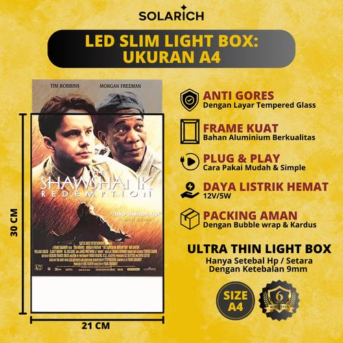 Promo Lampu Display Slim Light Box A4 - Frame Iklan Promosi LED - Light ...