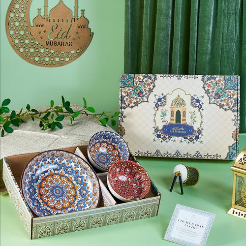 Jual Ramadhan Gift Box Moroccan Bowl & Plate Ceramic Hamper - Set B ...