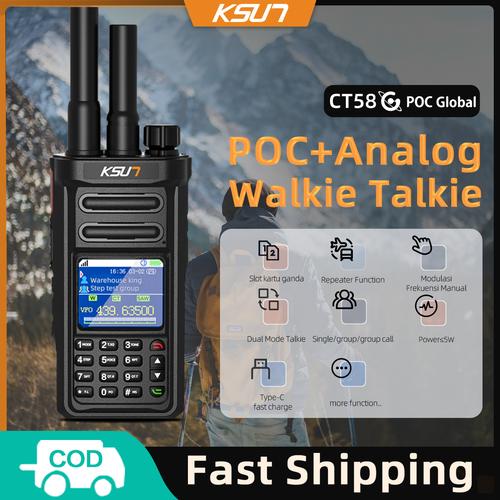 Jual [ POC Global ] HT POC 4G+Analog HT KSUN CT58 HT Jarak Jauh 50Km ...