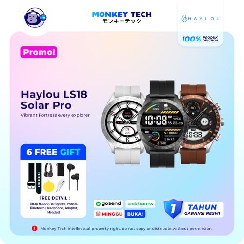 Promo Haylou Solar Pro LS18 Smartwatch Canggih dengan fitur AOD ip68 - Black, 2 Bonus - Jakarta ...