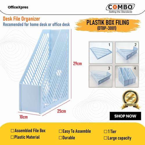 Jual Plastic Box Filling 1 Tier / Box File Plastik / Dokumen Box Rakit ...