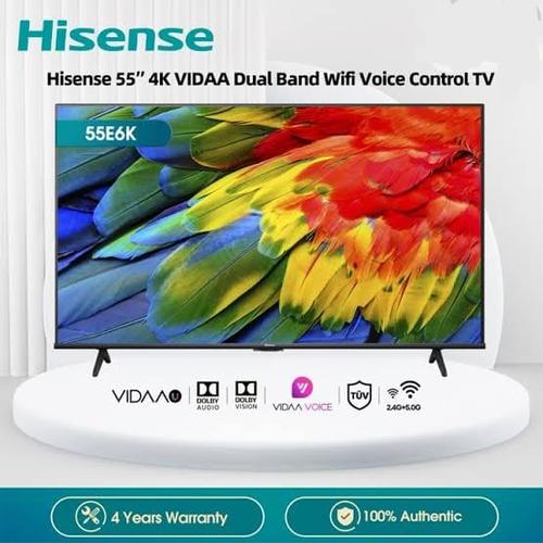 Jual Hisense 55 inch Vidaa Smart 4K UHD TV-Bezelles design Model (55E6K ...