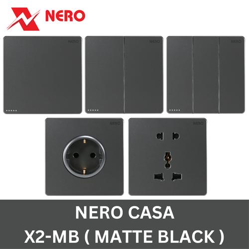 Jual NERO CASA X2 HITAM MATTE BLACK SAKLAR STOP KONTAK - ENGKEL HOTEL ...