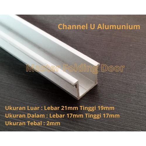 Jual Channel U Alumunium 100cm - Jakarta Barat - Master Folding Door ...