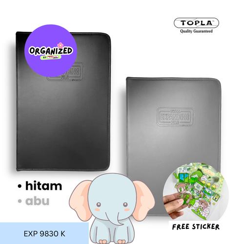 Promo TOPLA Expanding File Kulit 13 Slot F4 / Map Expanding File Kulit ...