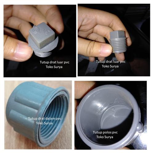 Jual TUTUP DOP 1/2" 3/4" 1" PLUG 1/2" 3/4 1" DOP DRAT DALAM 1/2 3/4 1 ...