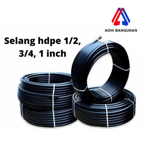 Jual selang/pipa hdpe / pe 1/2, 3/4, 1 inch - 1/2 inch, meteran - Kota ...