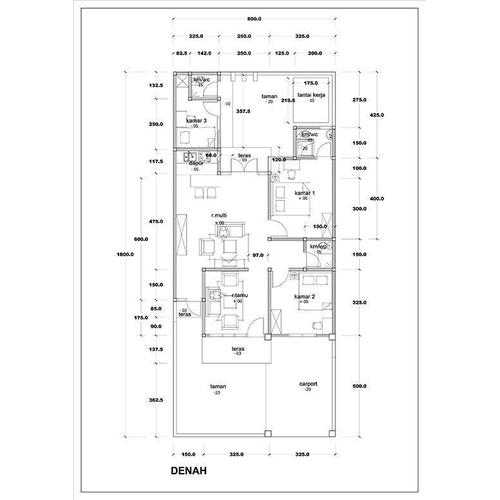 Jual Inspirasi model denah rumah baru minimalis free revisi - Kab ...
