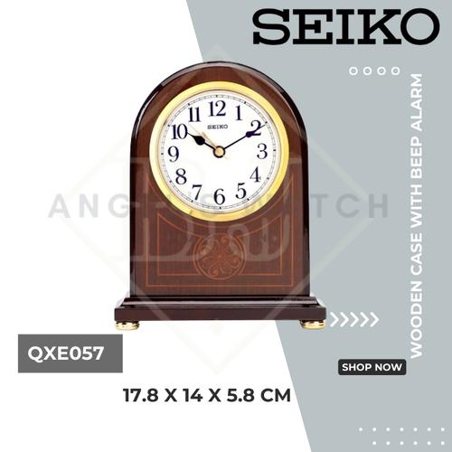 Jual JAM MEJA KAYU WOODEN CASE SEIKO KAYU QXE057 BEEP ALARM ORIGINAL ...