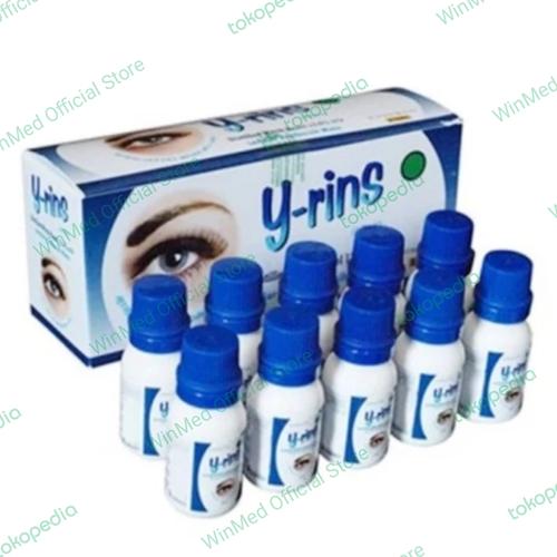 Jual Yrins obat cuci mata 10 botol / Larutan pencuci mata 12ml box isi ...