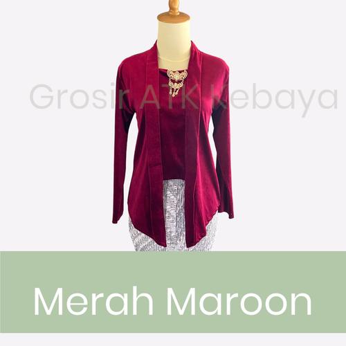 Promo Kebaya Adat Kutu Baru Bludru Polos Kualitas Premium, Termurah ...