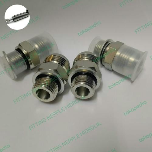 Jual DOBEL NEPEL HIDROLIK 1/2" INCH BSP x 3/4 INCH JIC / HIDROLIK NEPEL ...
