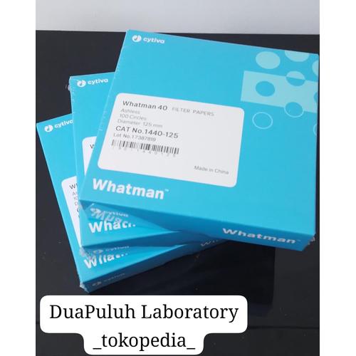 Jual WHATMAN 1440-125 Filter Paper no 40 dia 125 mm Kertas Saring ...
