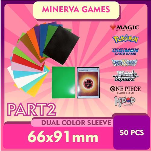 Jual Minerva Dual Color Card Sleeve TCG 66 x 91mm Pokemon MTG One Piece ...