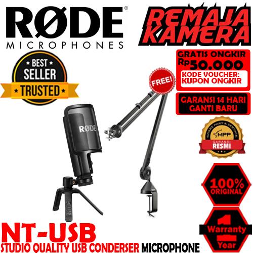 Jual RODE NT-USB / MICROPHONE RODE NT USB STUDIO MICROPHONE - GARANSI ...