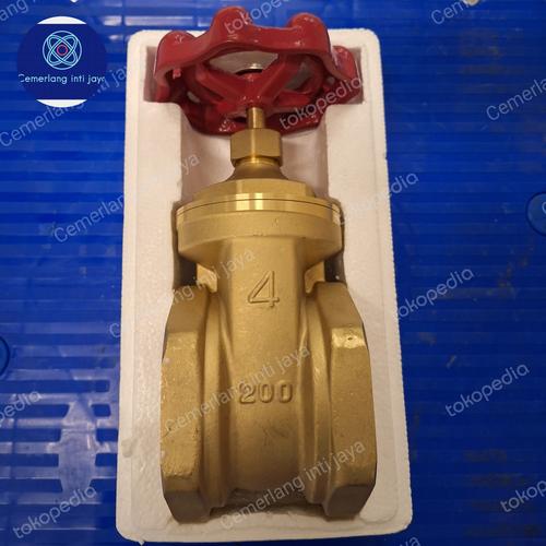 Jual Gate Valve Kuningan 4" inch / Gate Valve Brass DN100 Class 200 ...