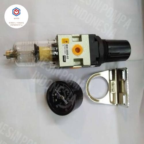 Jual AIR FILTER REGULATOR EMC PNEUMATIC EW2000-02 DRAT 1/4" - Jakarta Barat - Mesin Pompa ...