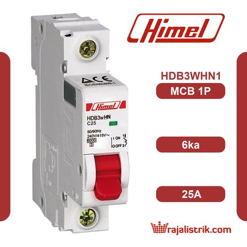 Jual HIMEL MCB 1P 25A 6ka HDB3WHN1 - Kota Surabaya - Rajalistrik Surabaya | Tokopedia