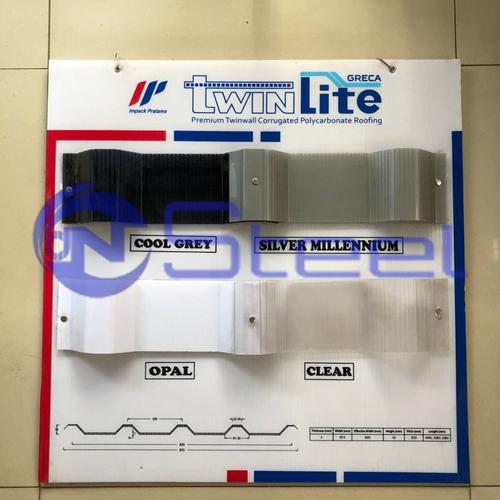 Jual Atap Transparan Polycarbonate Gelombang | Atap Twinlite Greca 4M ...