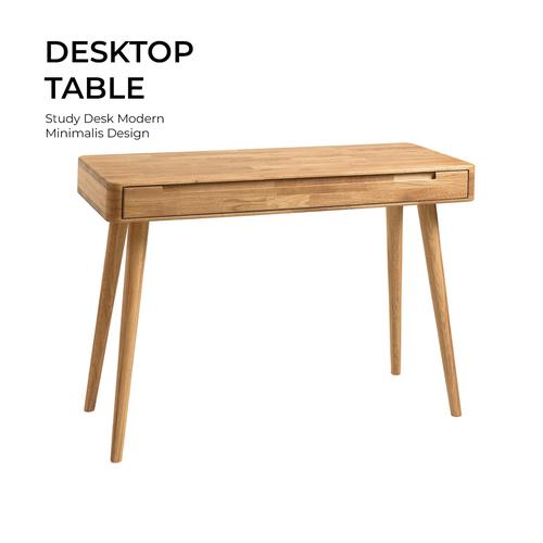 Jual Meja Belajar Kayu 1 Laci Study Desk Meja Kerja Minimalis Modern ...