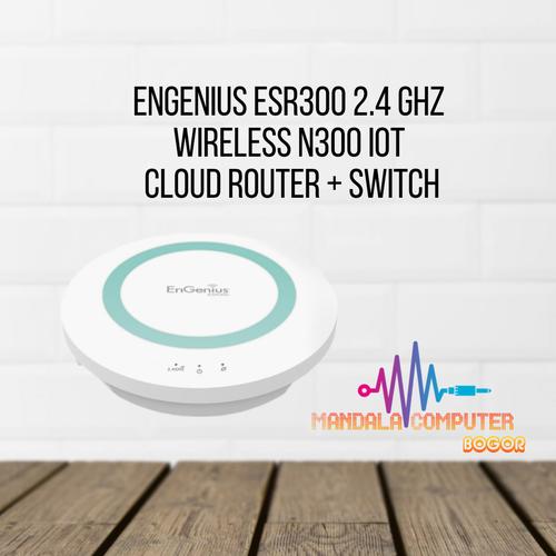 Jual EnGenius ESR300 2.4 GHz Wireless N300 IoT Cloud Router + Switch ...
