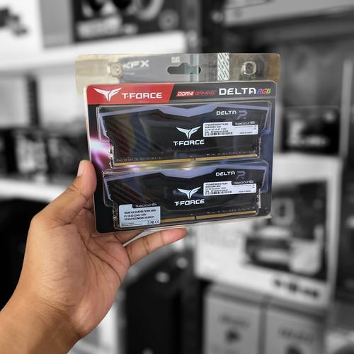 Jual Team Memory Delta Tforce RGB 2x8GB PC 3600 DDR4 - Black - Kota ...
