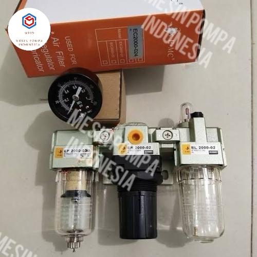 Jual AIR FILTER REGULATOR PNEUMATIC FRL 1/4" EC2000-02 EMC - Jakarta Barat - Mesin Pompa ...